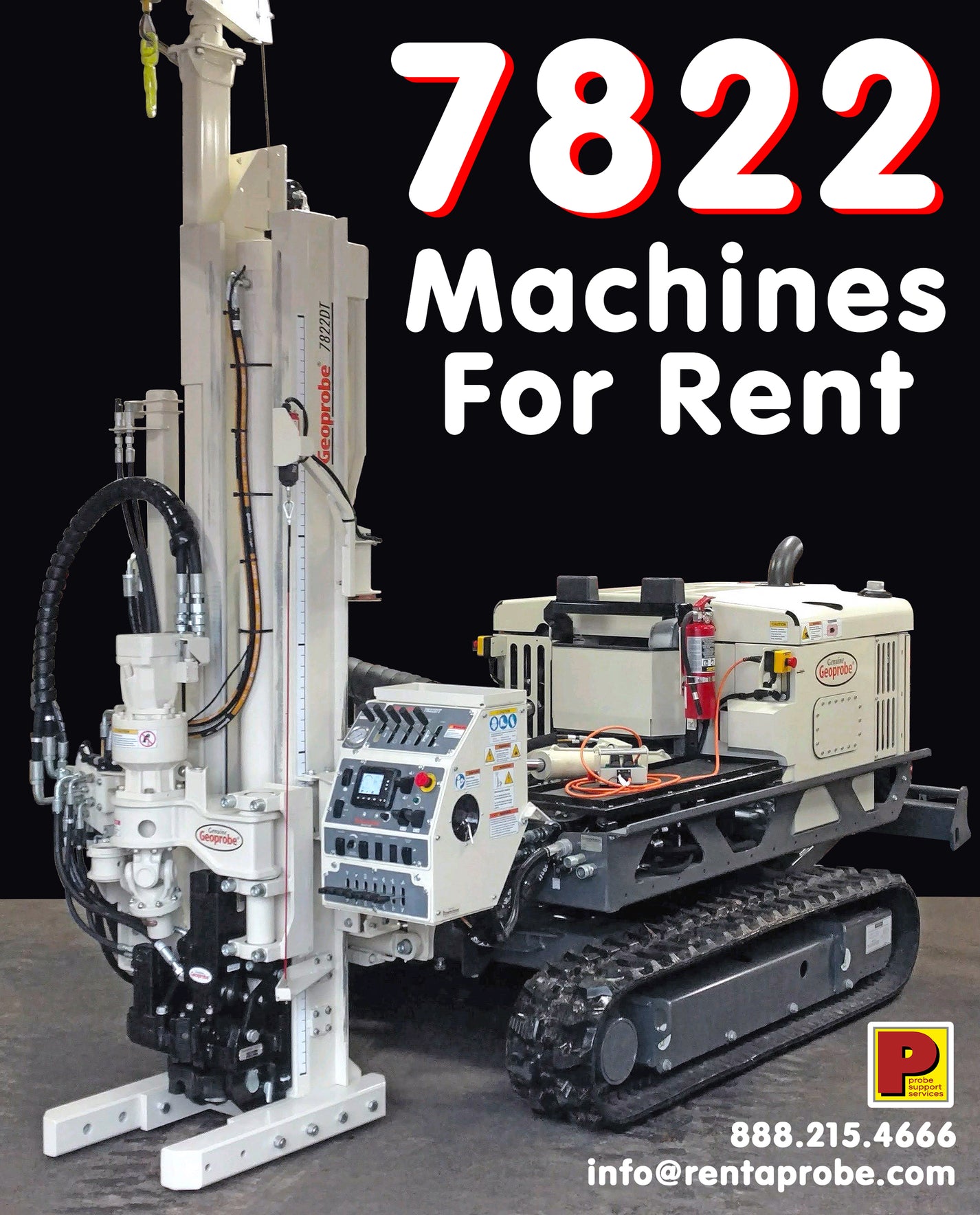 Geoprobe 7822-DT track machine rentals – Probe Support Services